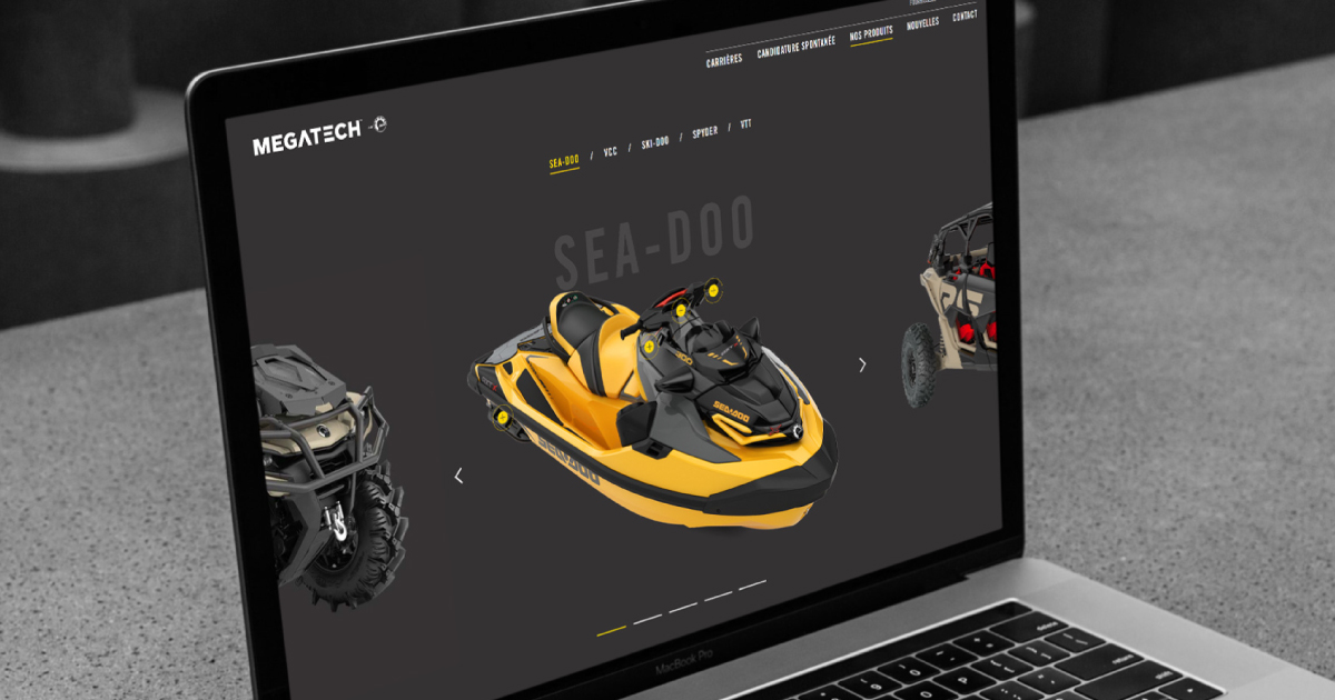 Conception du site carrières BRP Megatech - Projets sept24